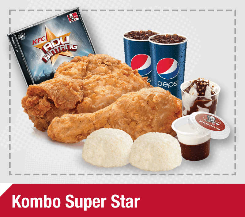 √ Harga Kombo Star Plus 2 Produk Goceng dari KFC Indonesia - Harga Menu